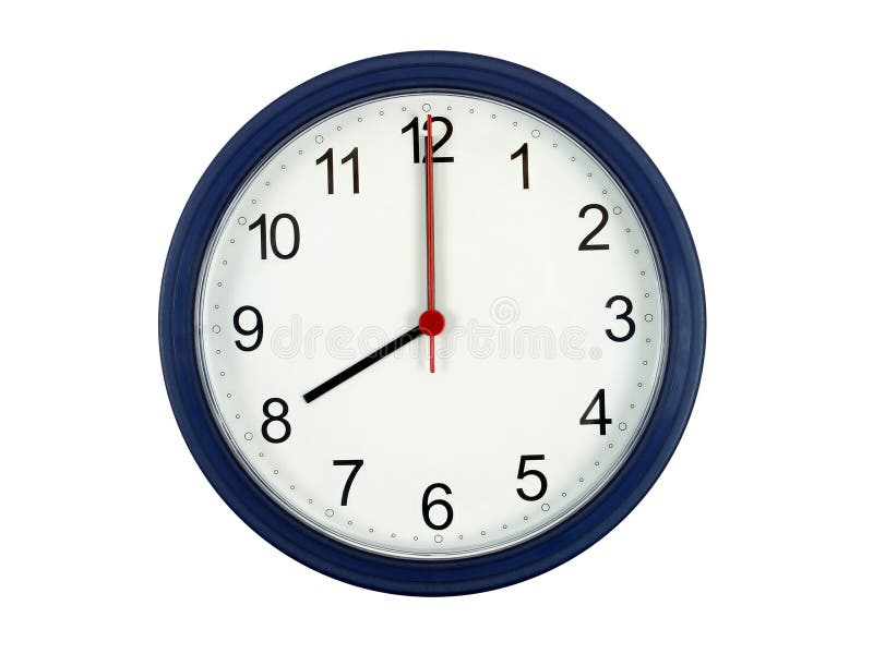 Horloge indiquant 8 heures image stock. Image of mesure - 305327