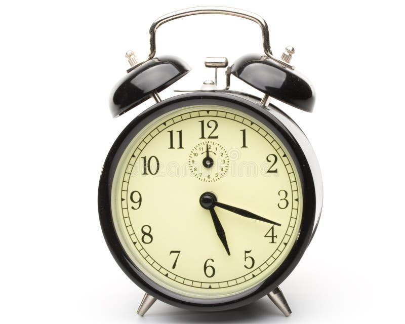 Horloge d'alarme image stock. Image du deuxièmement, heure - 5599877