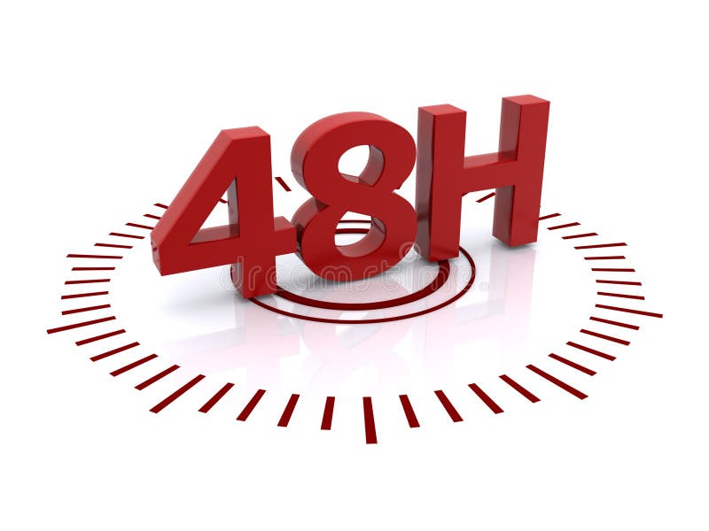 Horloge de 48 heures image stock. Image du heures, timer - 21455539