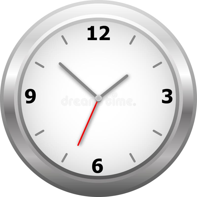 Timer, Illustration De Vecteur D'horloge 6 Heures Illustration de ...