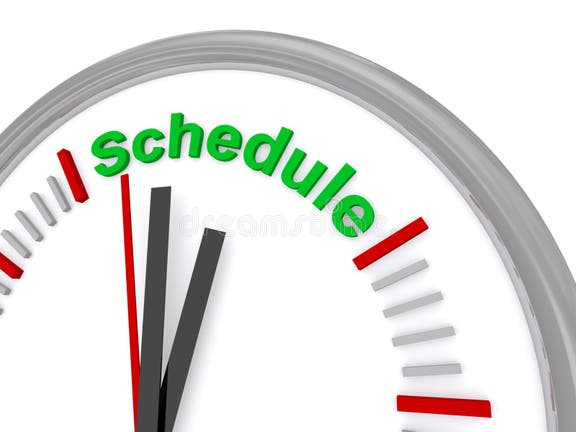 Horloge de programme illustration stock. Illustration du programme ...