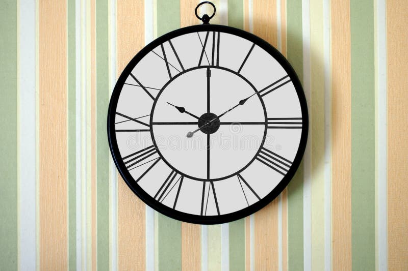 Exposition D'horloge Murale Onze Heures Sur La Texture De Marbre ...