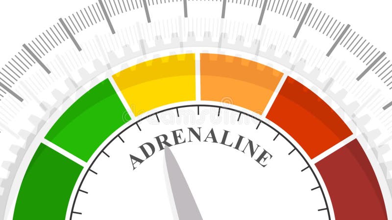 Hormone adrenaline level . stock footage. Video of emotion - 210316912