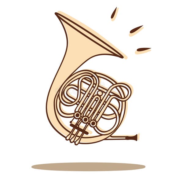 Isolated Brass Horn Stock Illustrations – 6,615 Isolated Brass Horn ...