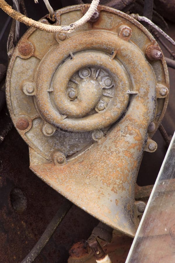 Horn stock image. Image of industrial, horn, machine, rusty - 481259