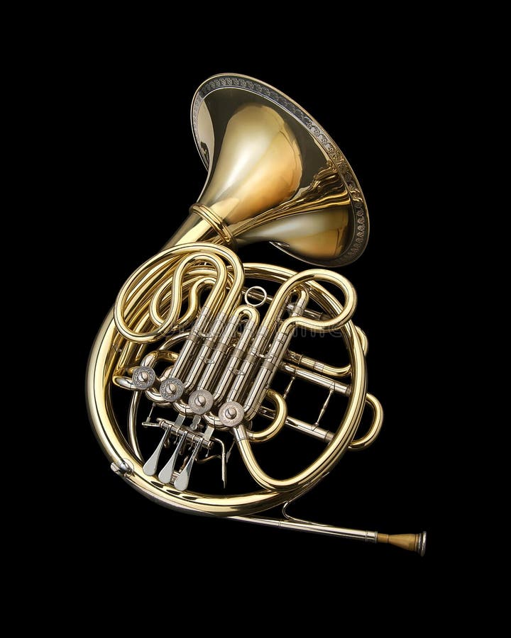 Horn stock image. Image of bronze, song, horn, tape, wind - 9094281
