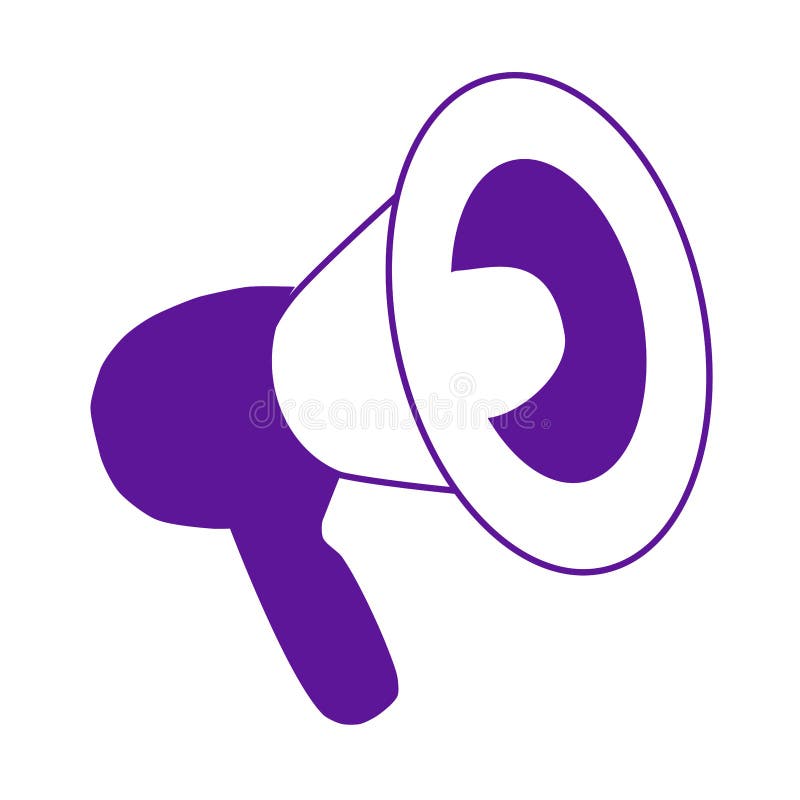 Horn Icon on a White Background Stock Illustration - Illustration of ...