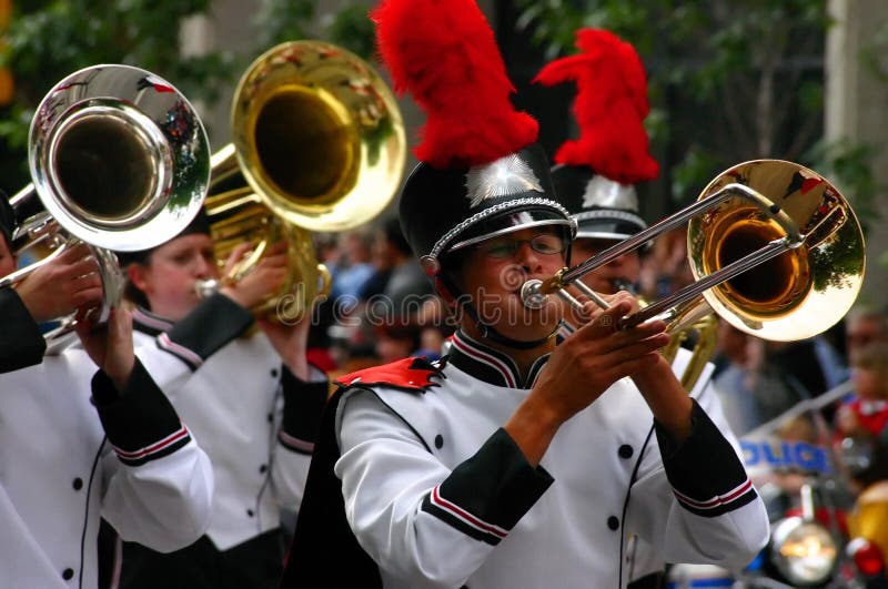 Parade stock image. Image of parade, band, fourth, school - 974879