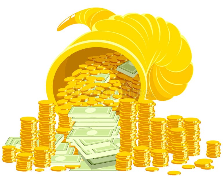 Horn of plenty stock vector. Illustration of superstitious - 67699234