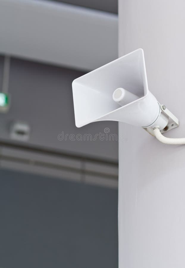Horn speaker stock image. Image of safe, symbol, arrow - 23059123