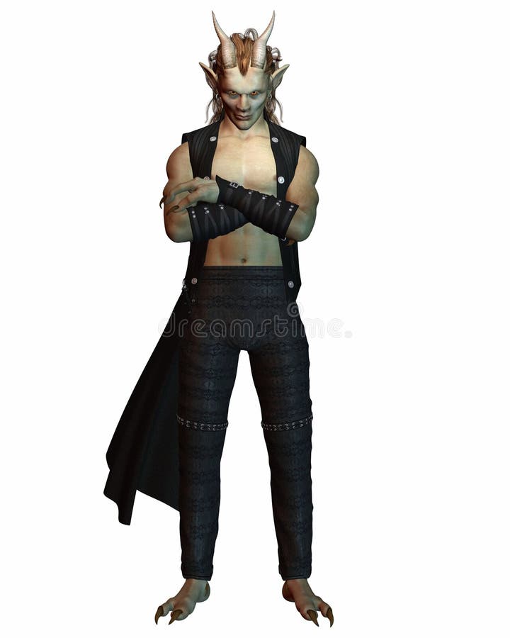 Horned Demon stock illustration. Illustration of long - 26340560