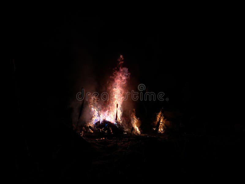 Horns of the Devil. Hell Fire Stock Image - Image of form, element ...