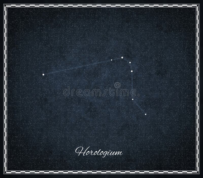 Horologium Star Constellation, Night Sky, Cluster of Stars, Deep Space ...