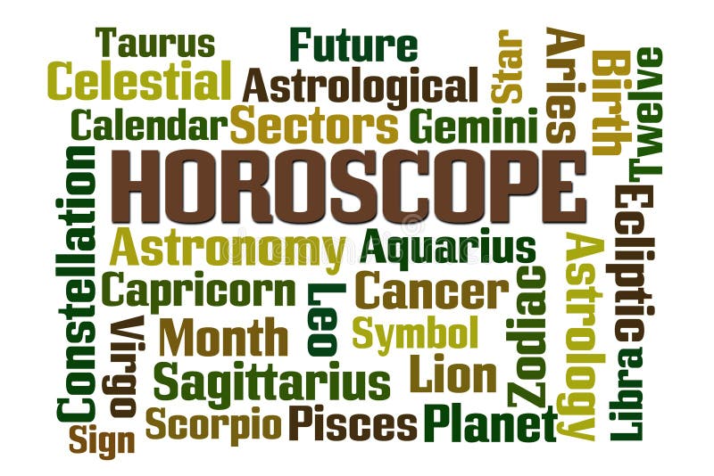 Horoscope word cloud stock vector. Illustration of astrology - 184523865
