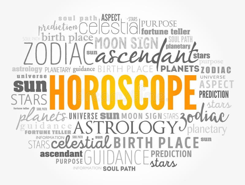 Horoscope word cloud stock vector. Illustration of astrology - 184523865