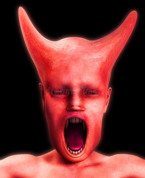 Horrible Monster Face stock illustration. Illustration of mouth - 11480510