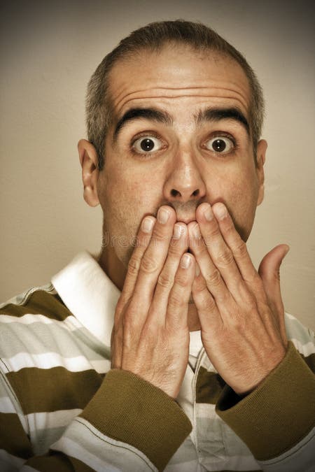 Horrified Man stock photo. Image of failure, horror, afraid - 16369224