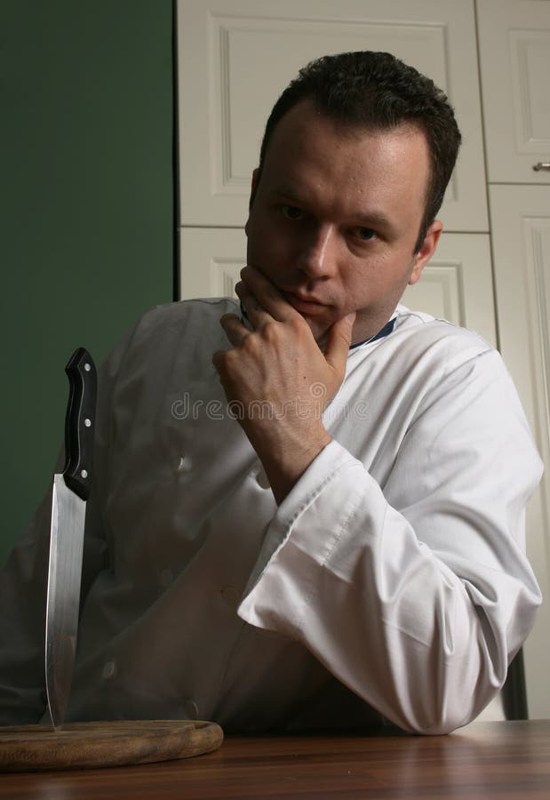 Horror chef stock photo. Image of chef, cook, utensils - 23841932