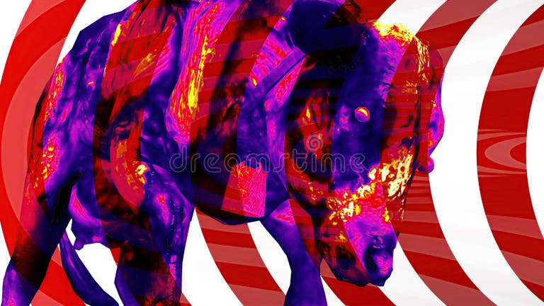 Horror Cow Zombie with Effects Stock Illustration - Illustration of ...
