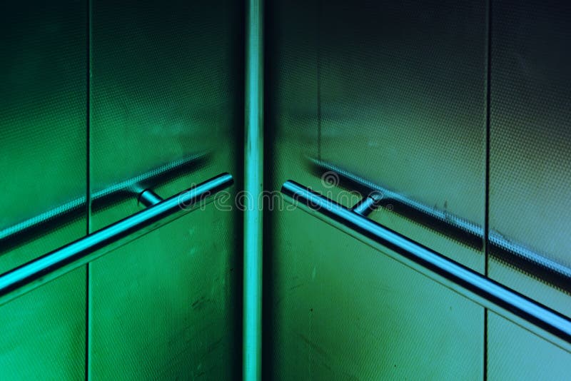 Horror and Creepy Inside Elevator. Stock Image - Image of house, death ...