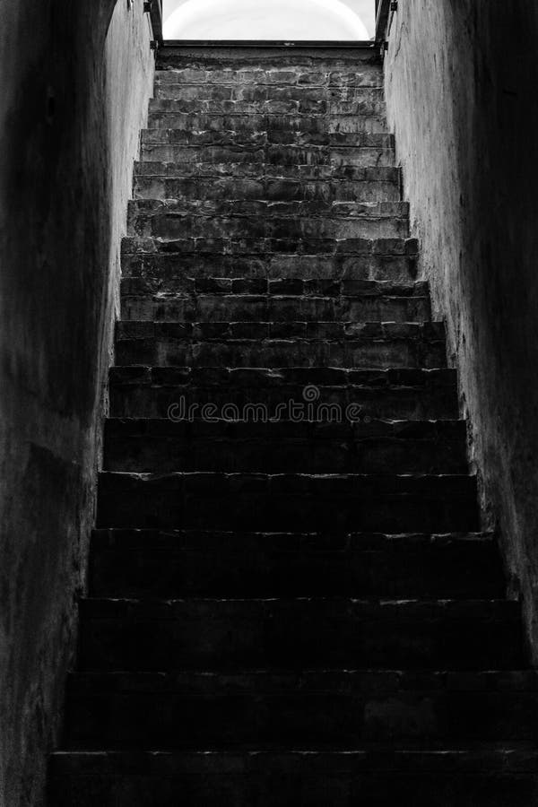 Horror Crypt Stairs for Halloween Stock Image - Image of debris, road ...