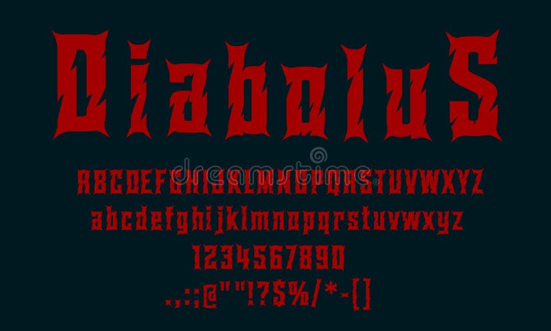 Demonic Alphabet