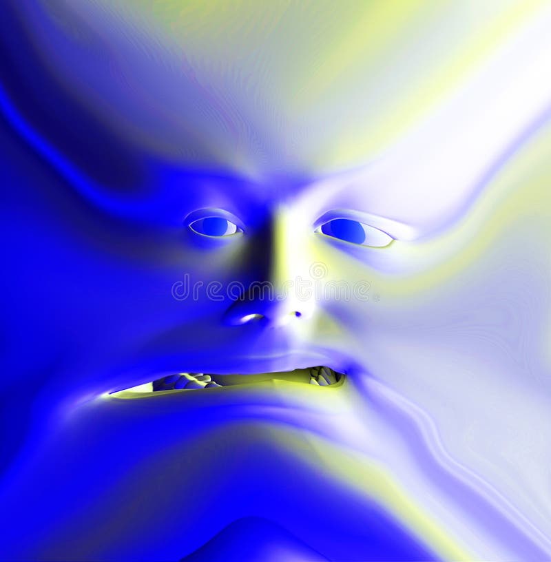 Horror Face 30 stock illustration. Illustration of emotional - 1523590