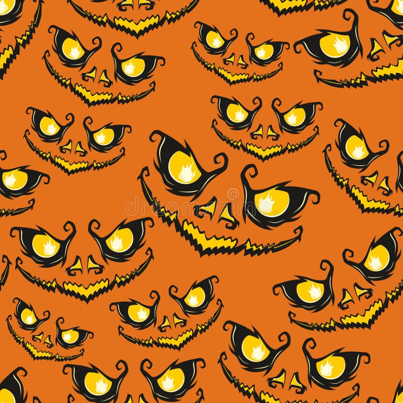 Horror faces stock vector. Illustration of flyer, invitation - 60097156