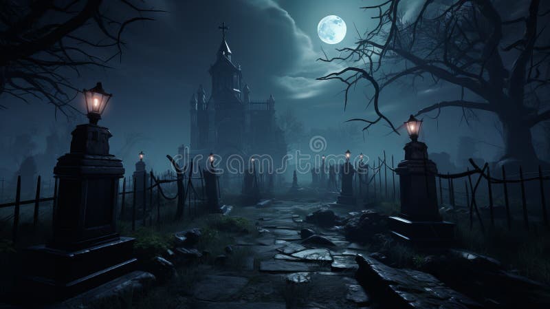 Horror Game in a Haunting Cemetery Unreal Engine 5 Graphics and ...