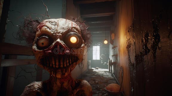 Unsettling Horror Game Environment in Unreal Engine 5 4k Stock ...