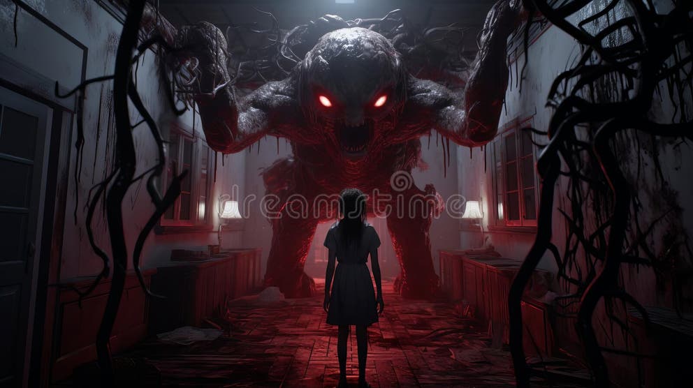 Creepy 4k Unreal Engine 5 Horror Game Concept Artwork Stock ...