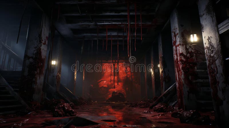 Creepy Unreal Engine 5 Horror Game Environment Design Concept Stock ...