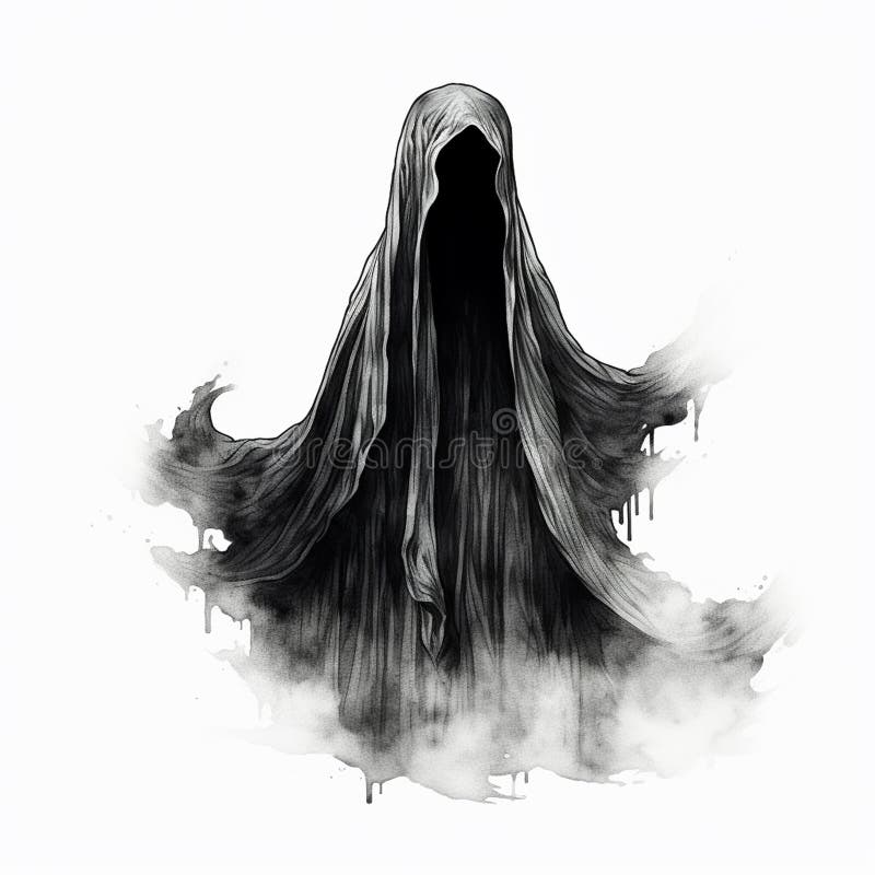Horror Ghost Characters Eerie Ethereal Forms Stock Illustration ...