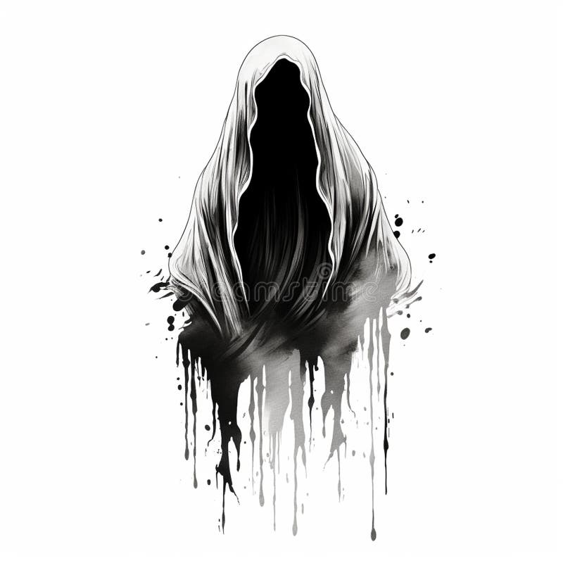 Horror Ghost Characters Eerie Ethereal Forms Stock Illustration ...