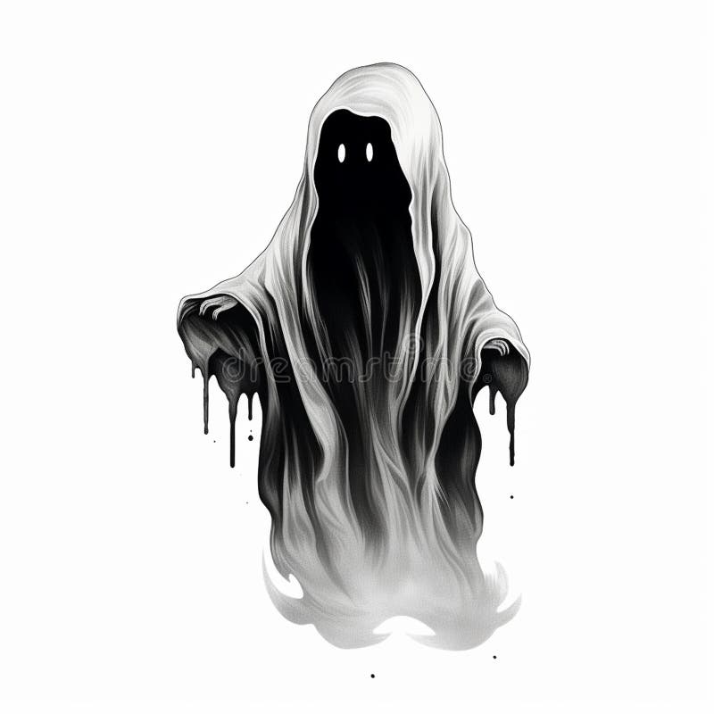 Horror Ghost Characters Eerie Ethereal Forms Stock Illustration ...