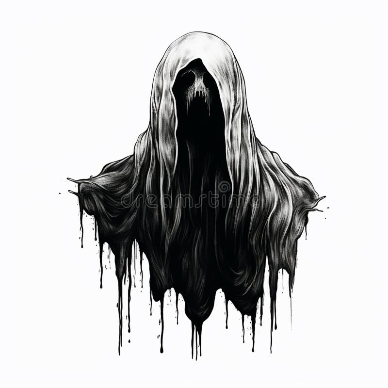 Horror Ghost Chilling Spectral Vision Stock Illustration - Illustration ...