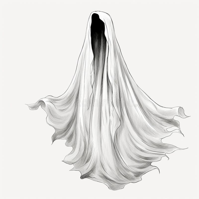 Horror Ghost Chilling Spectral Vision Stock Illustration - Illustration ...
