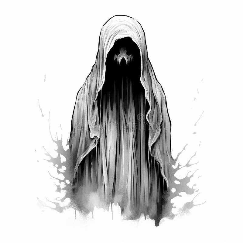Horror Ghost Chilling Spectral Vision Stock Illustration - Illustration ...