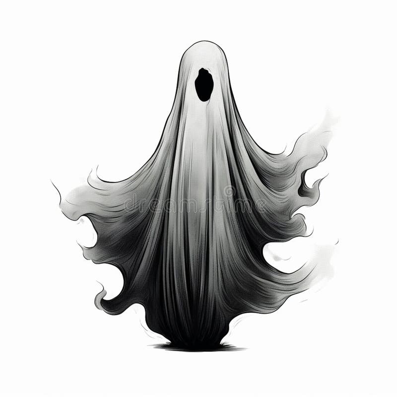 Horror Ghost Dreadful Figure Stock Illustration - Illustration of ...