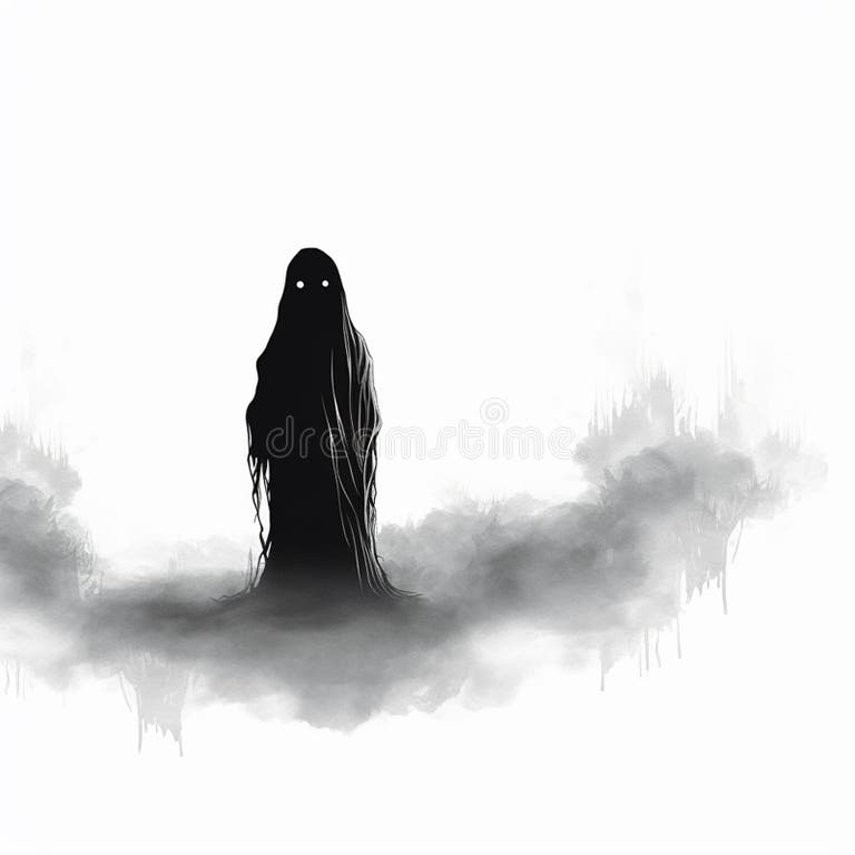Horror Ghost Petrifying Ghostly Presence Stock Illustration ...