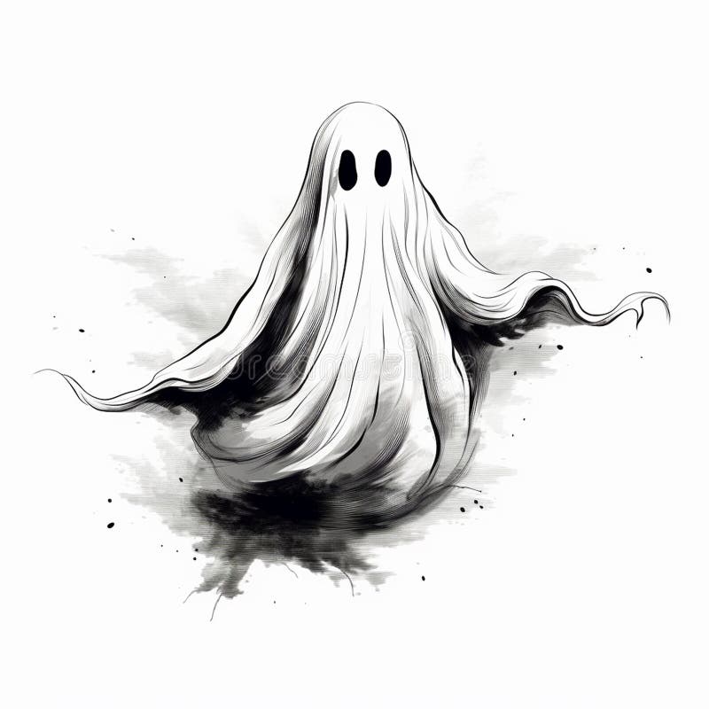 Horror Ghost Sinister Entity Stock Illustration - Illustration of ...