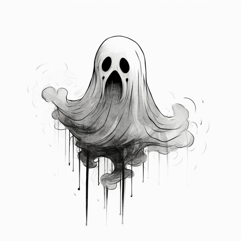 Horror Ghost Sinister Specter Stock Illustration - Illustration of ...
