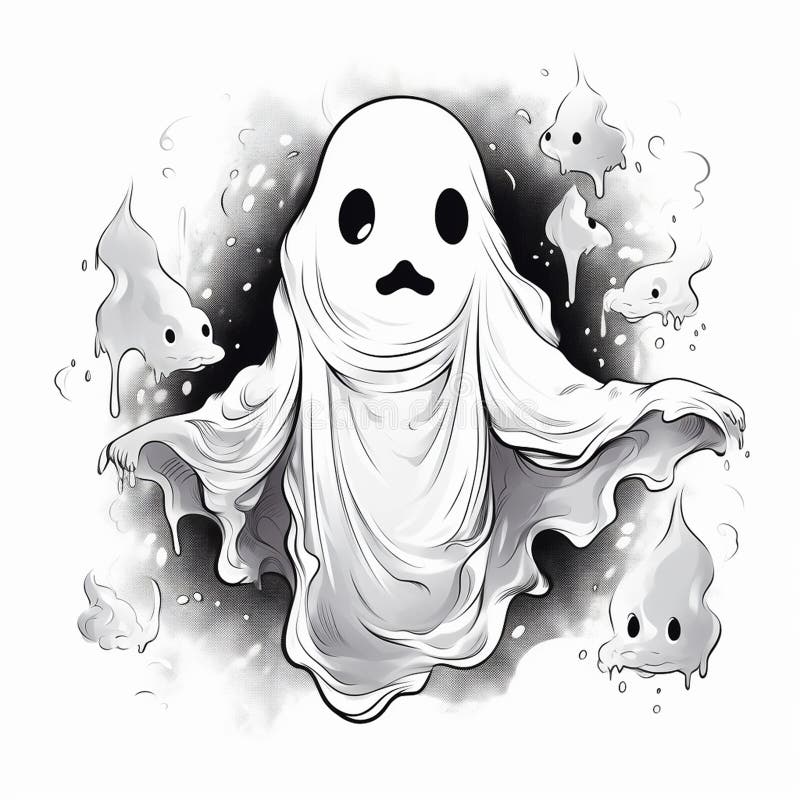 Horror Ghost Sinister Specter Stock Illustration - Illustration of ...