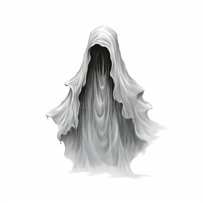 Horror Ghosts Terrifying Spectral Forms Stock Illustration ...