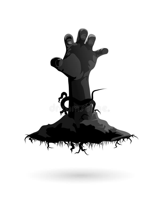 Horror hand stock vector. Illustration of poster, scary - 60344036