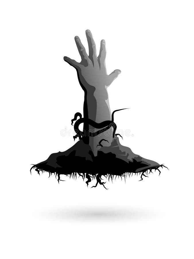 Horror hand stock vector. Illustration of poster, scary - 60344036