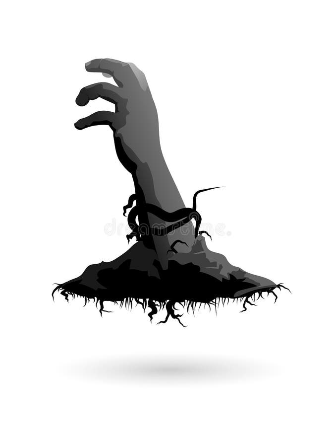 Horror hand stock vector. Illustration of poster, sign - 60343785