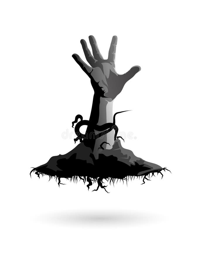 Horror hand stock vector. Illustration of poster, scary - 60344036