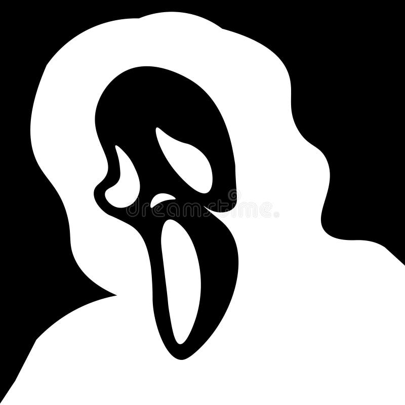 Horror Mask Illustration Abstract Design Vector Stock Vector ...