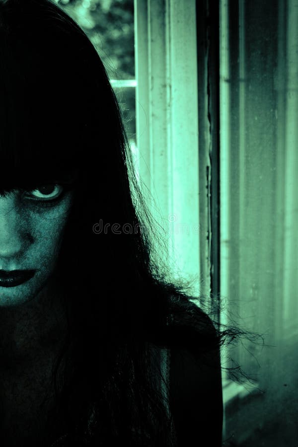 Horror scary woman stock photo. Image of afraid, haunted - 36928370